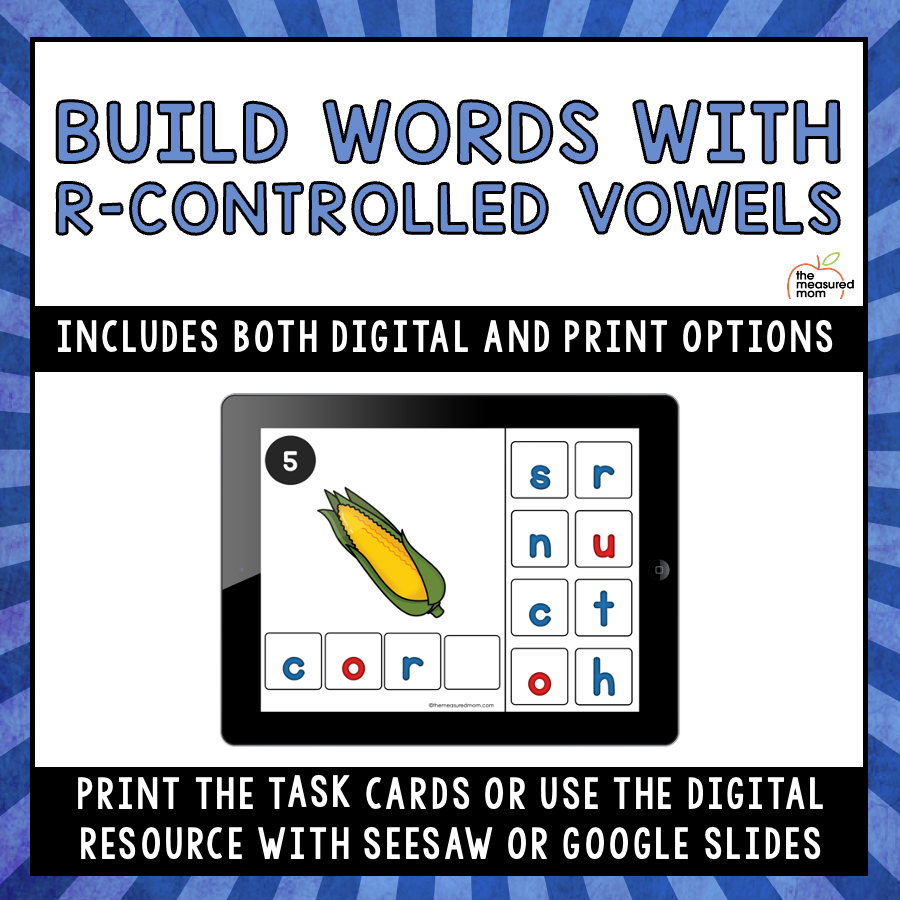 R-Controlled Vowel Word Building - Google Slides & Seesaw Activity ...
