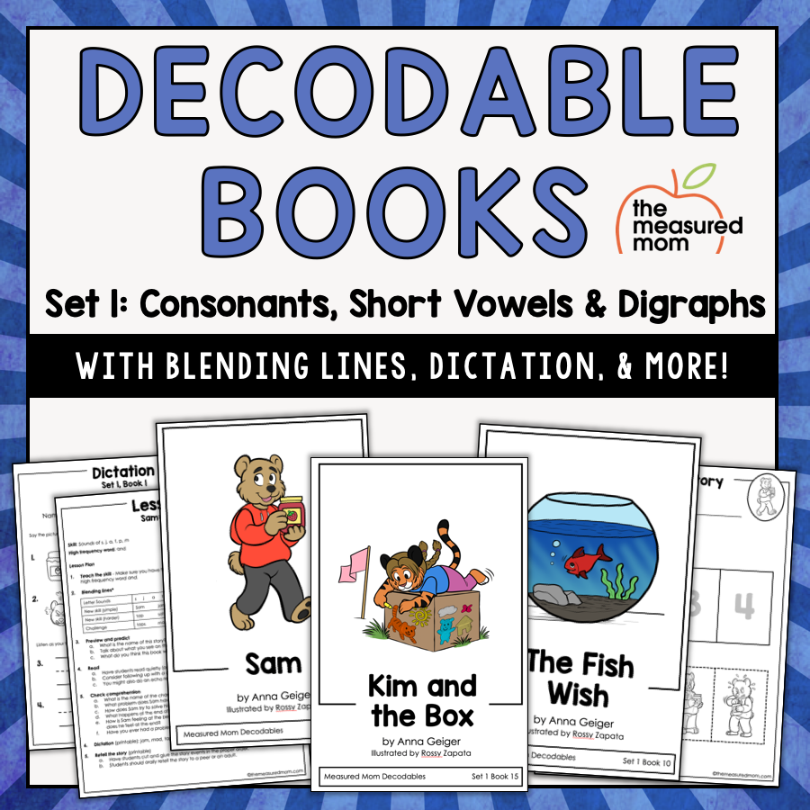 Decodable Books & Lessons for CVC Words & Common Digraphs - The ...