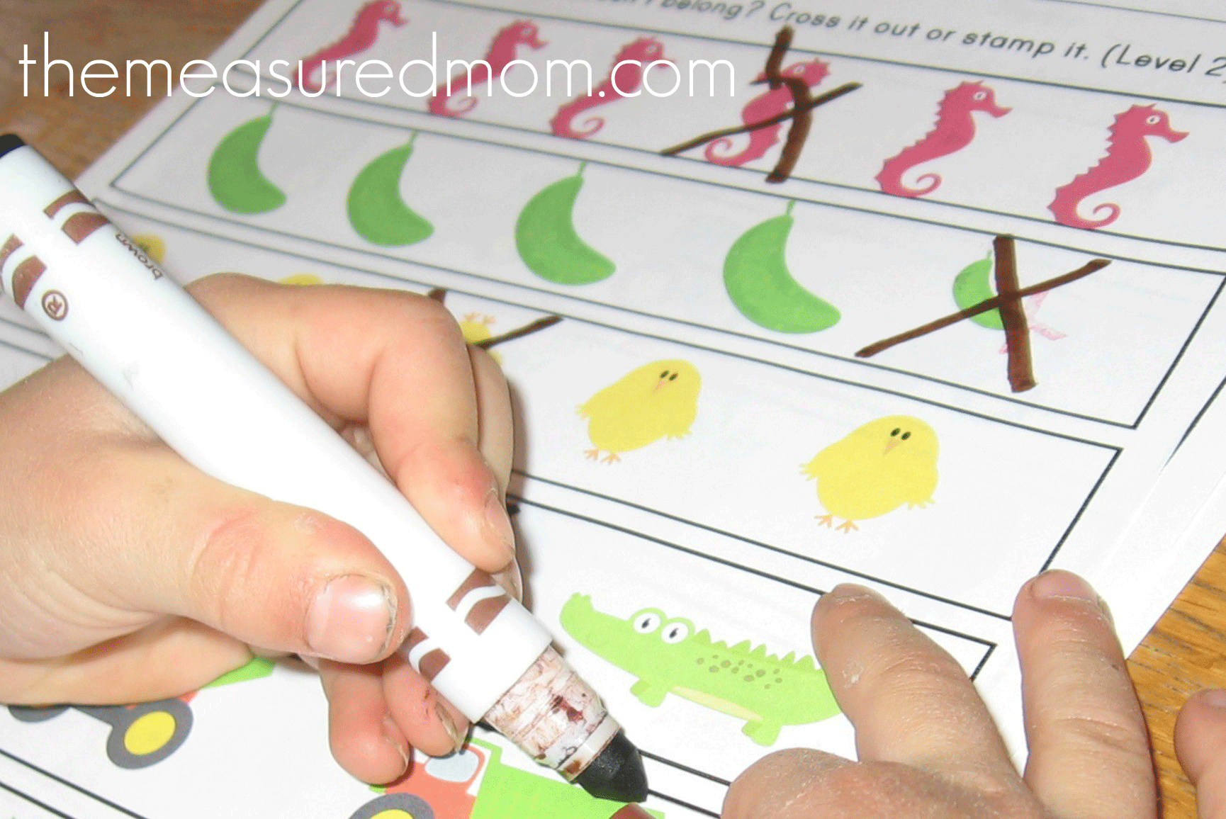 字母X的幼儿园数学想法 - 测量的妈妈