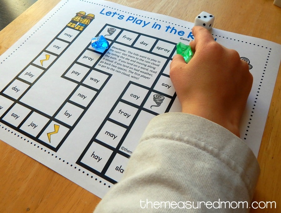 为AY和AI单词阅读游戏 - 测量的妈妈