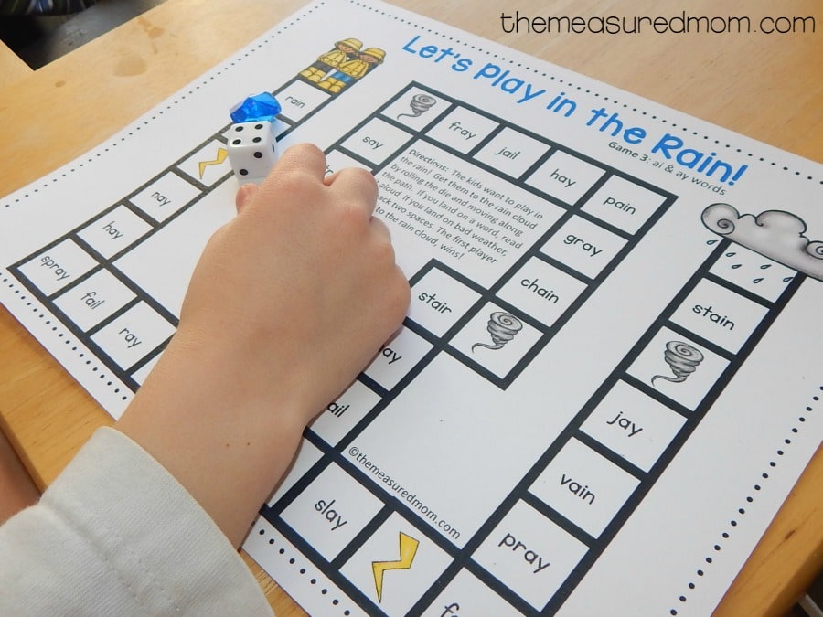 为AY和AI单词阅读游戏 - 测量的妈妈